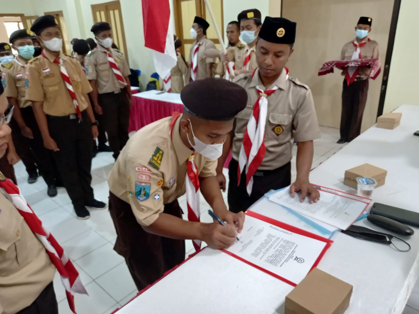 Pelantikan Pengurus Dewan Kerja Ranting Ngrambe | Kwarcab Ngawi